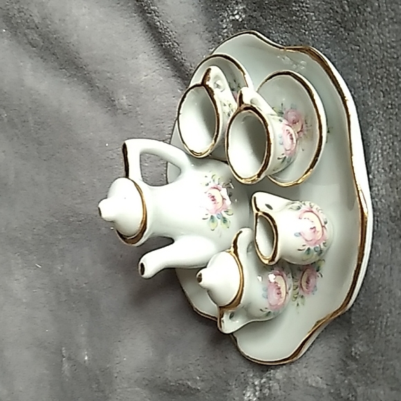 Art | Vintage Victorian Miniature Tea Set | Poshmark